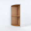 Curved Open Wall Cupboard | The White Kitchen Company