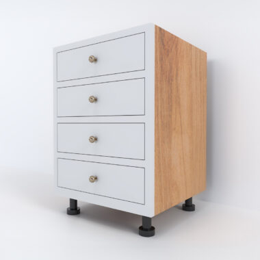 4 Drawer Base Cabinet | The White Kitchen Company