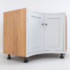 2 Door Concave Corner Cupboard | The White Kitchen Company
