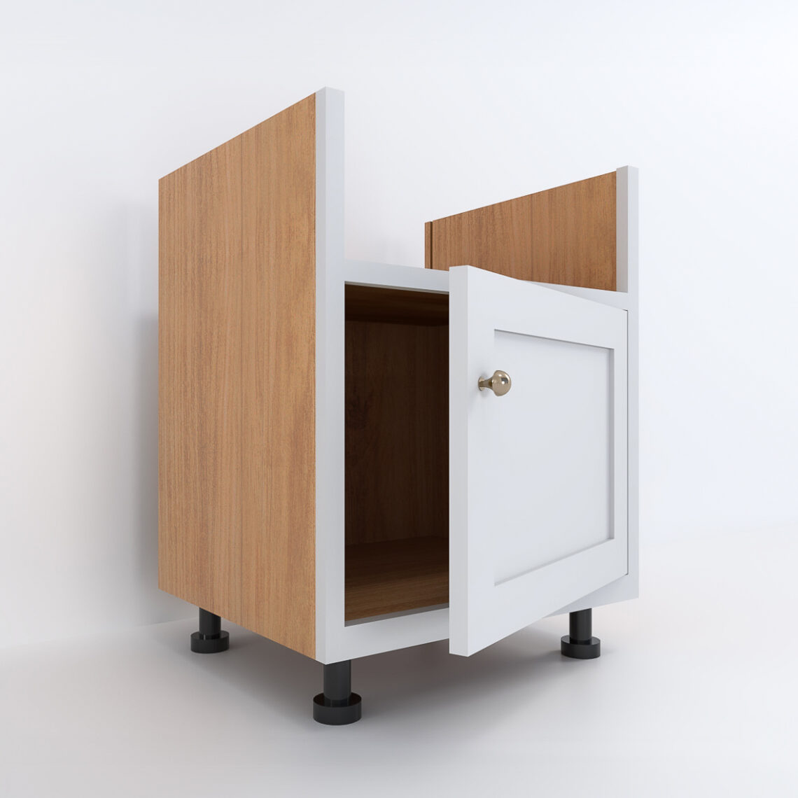 Single Door Cupboard for a Shaws Farmhouse Sink | The White Kitchen Company