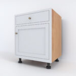 Single Drawer Single Door Base Cupboard | The White Kitchen Company
