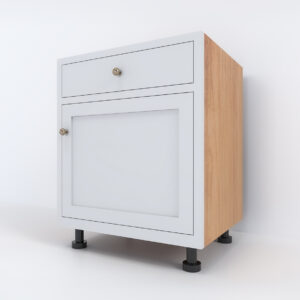 Single Drawer Single Door Base Cupboard | The White Kitchen Company