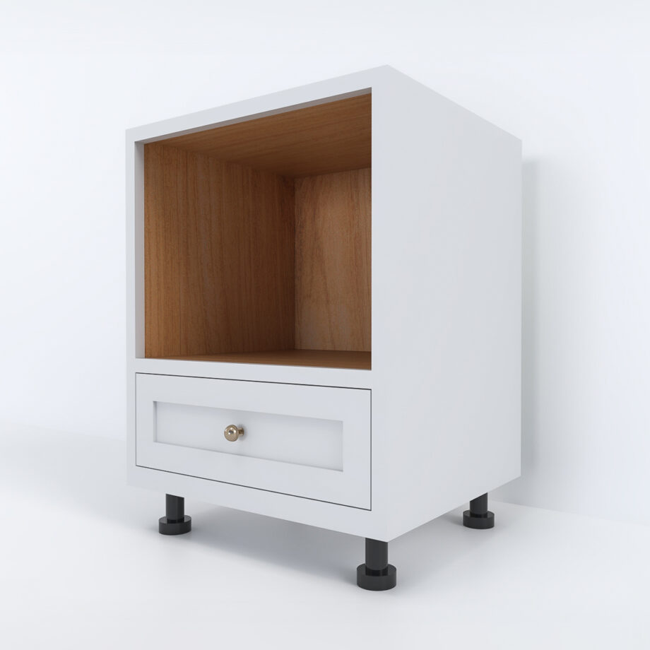 1 Drawer Open Base Cupboard | The White Kitchen Company