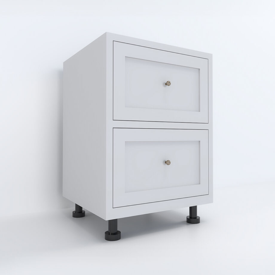 2 Deep Drawers Cabinet | The White Kitchen Company