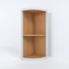 Curved Open Wall Cupboard | The White Kitchen Company