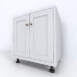 2 Door Base Cupboard | The White Kitchen Company