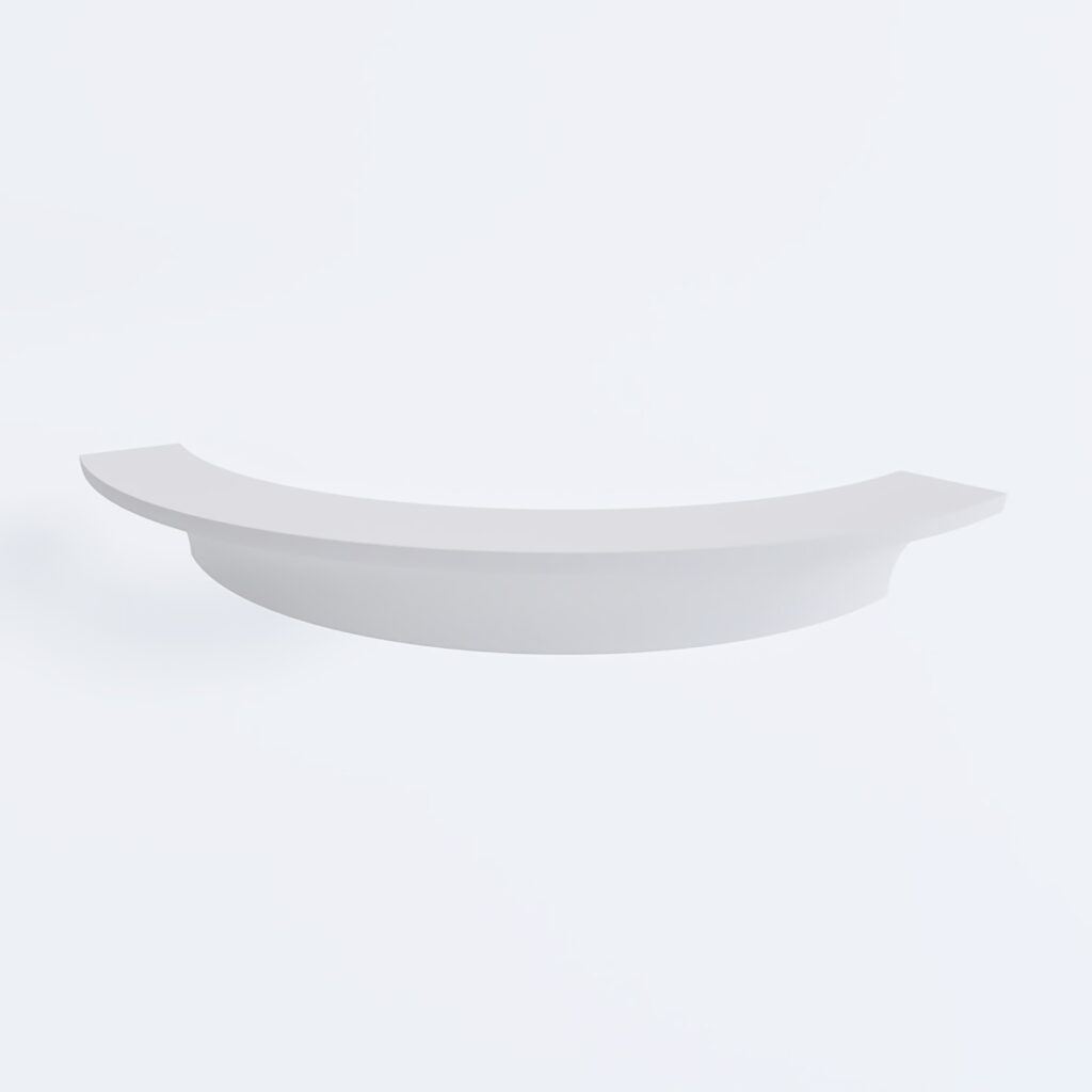 Curved Cornice for a Curved Wall Cupboard | The White Kitchen Company