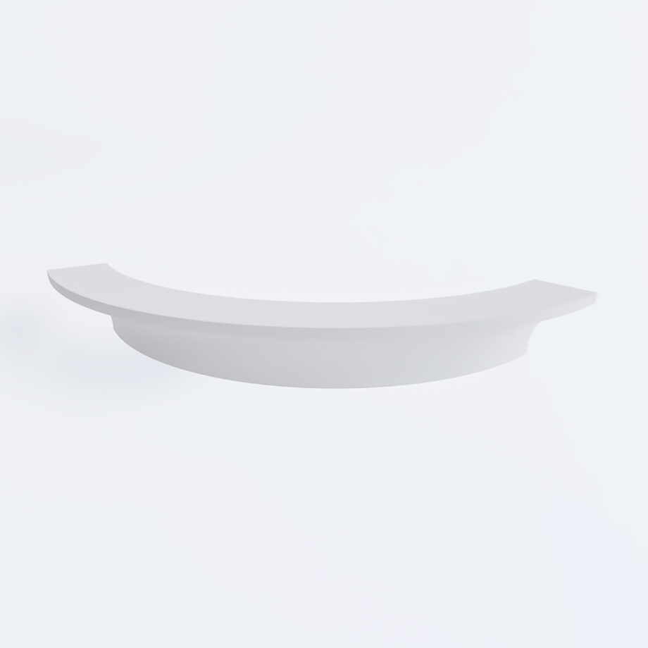 Curved Cornice for a Curved Wall Cupboard | The White Kitchen Company